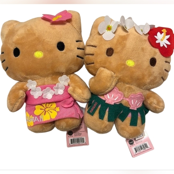 Sanrio | Toys | Tan Hello Kitty Plush Hawaii Exusive Set Hawaii ...